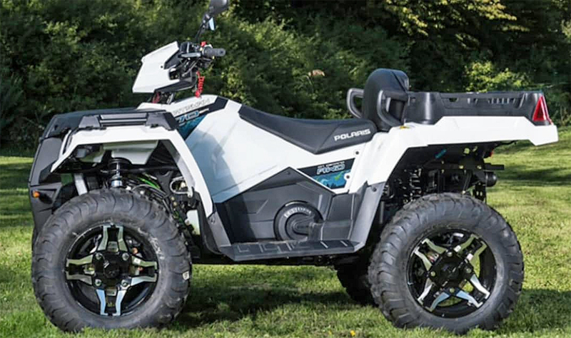 Vit fyrhjuling Polaris Sportsman X2 570 AWD stulen i Fiskja strax söder ...